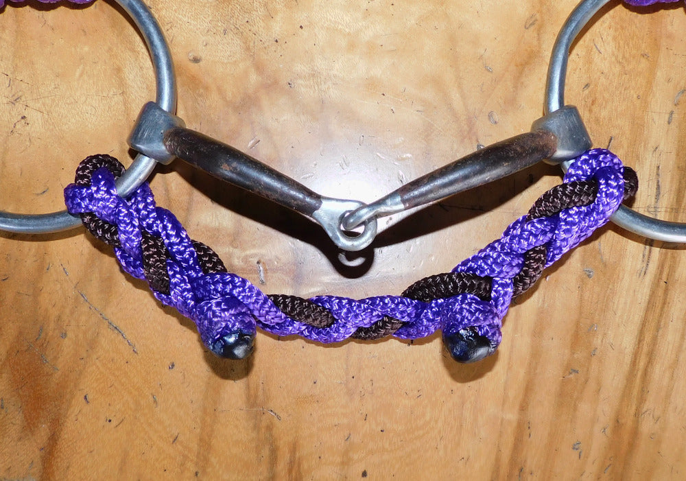 Braided Bit hobble/chinstrap for bitted bridle, Custom colours ...