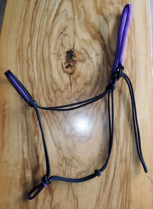 Marine rope Inset noseband rope halter with padded poll,HALTER ONLY ...