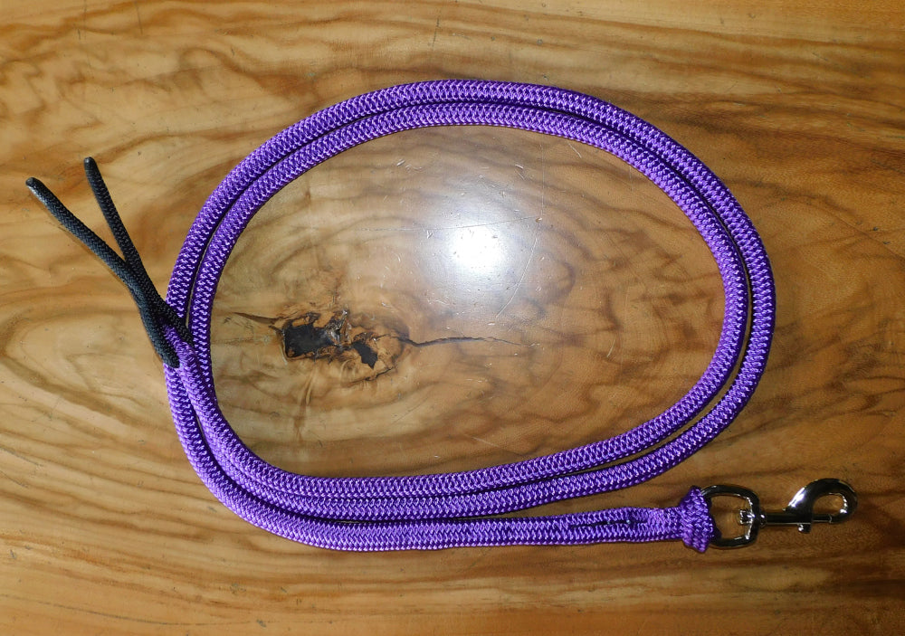 Leadrope with clip and popper "Purple" – Earthhorse equipment