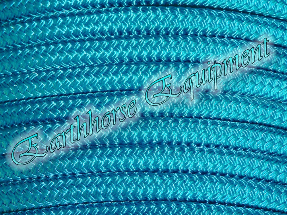 Equestrian rope reins "Turquoise", stainless steel or brass clips you ...